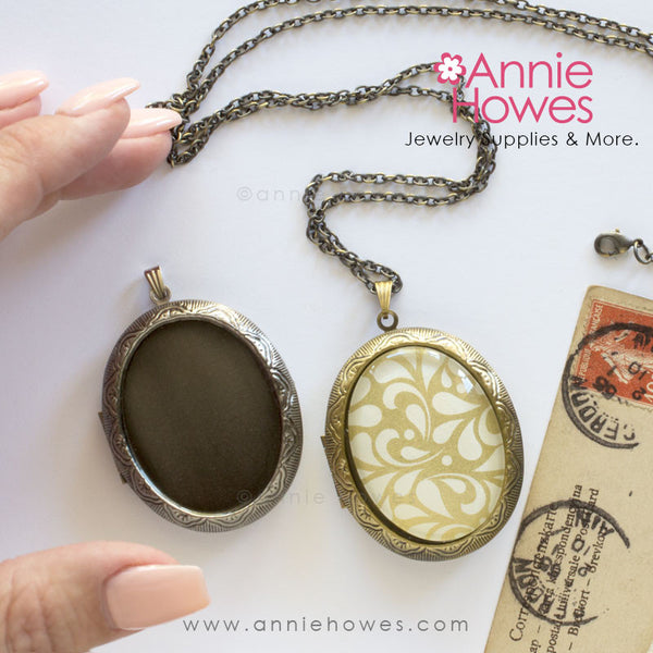 Photo Locket DIY Necklace Cameo Locket – Annie Howes