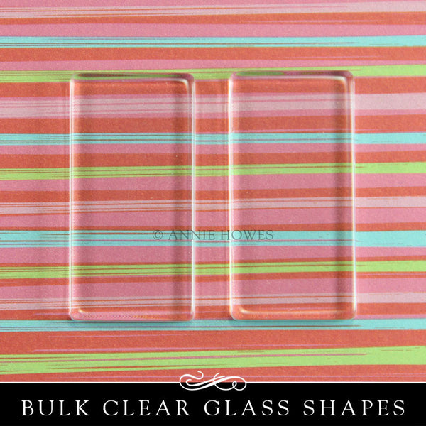 Regular Rectangle Glass Shapes 1x2 Inch - 25 Pk of Glass – Annie Howes