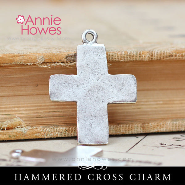 Hammered Cross Charm - Nunn Design – Annie Howes