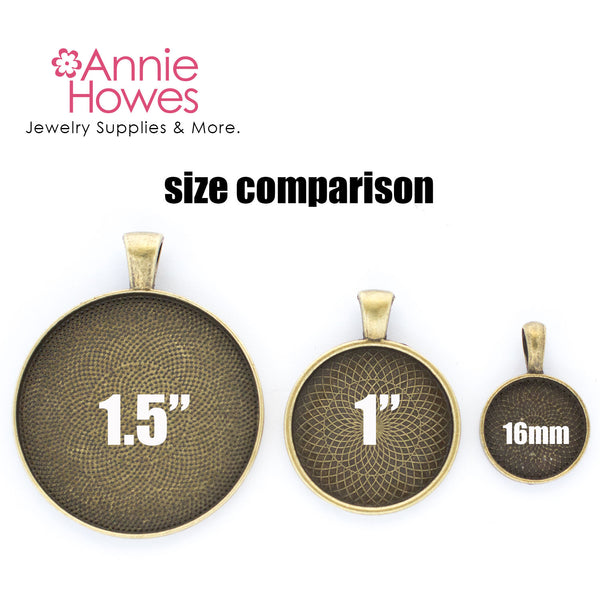 Pendant Trays 16mm Circle – Annie Howes